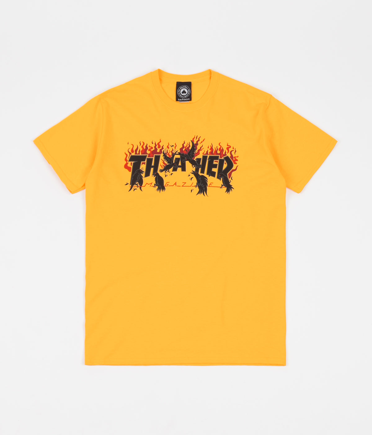 Thrasher Crows T-Shirt - Gold | Flatspot