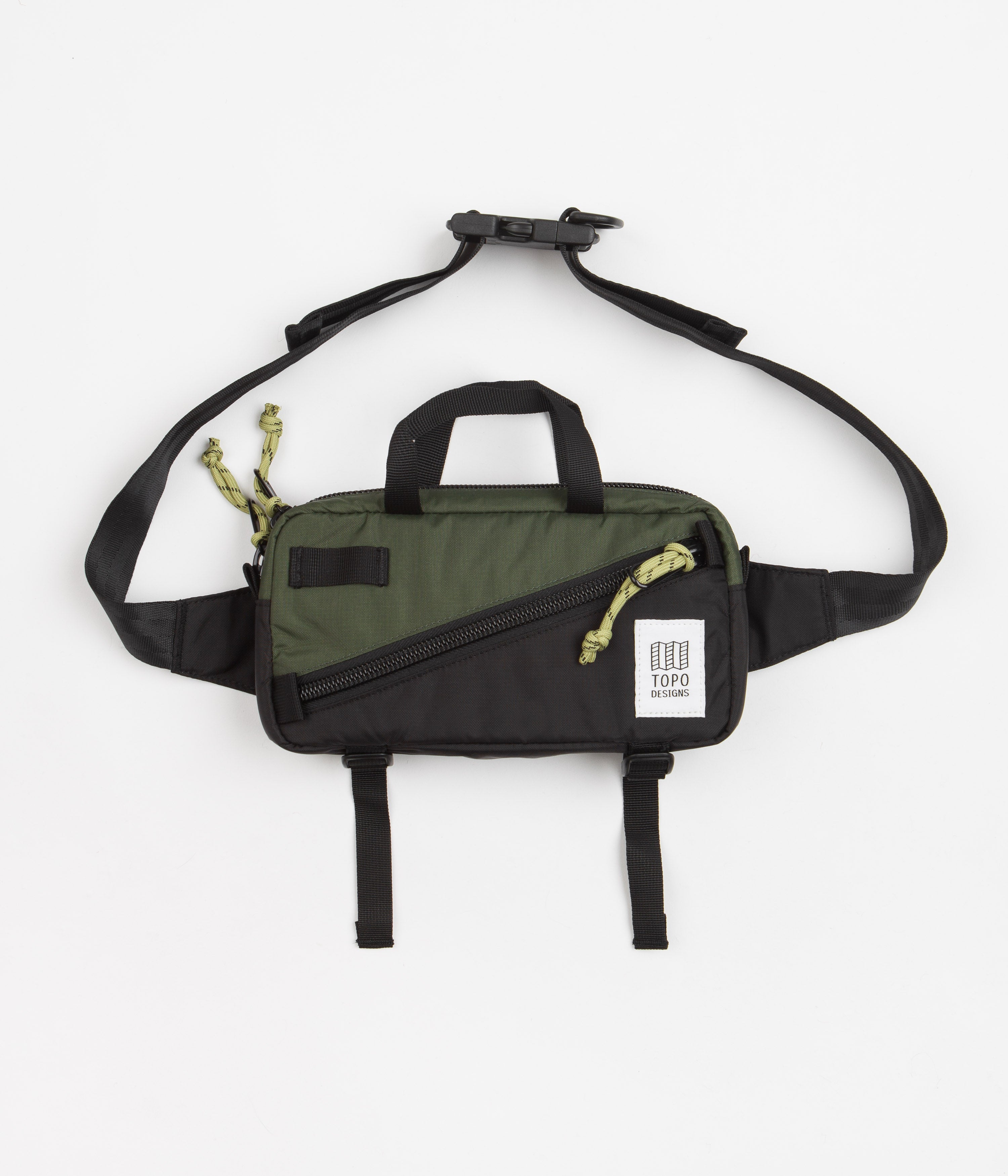 Topo Designs Mini Quick Pack - Black / Olive | Flatspot