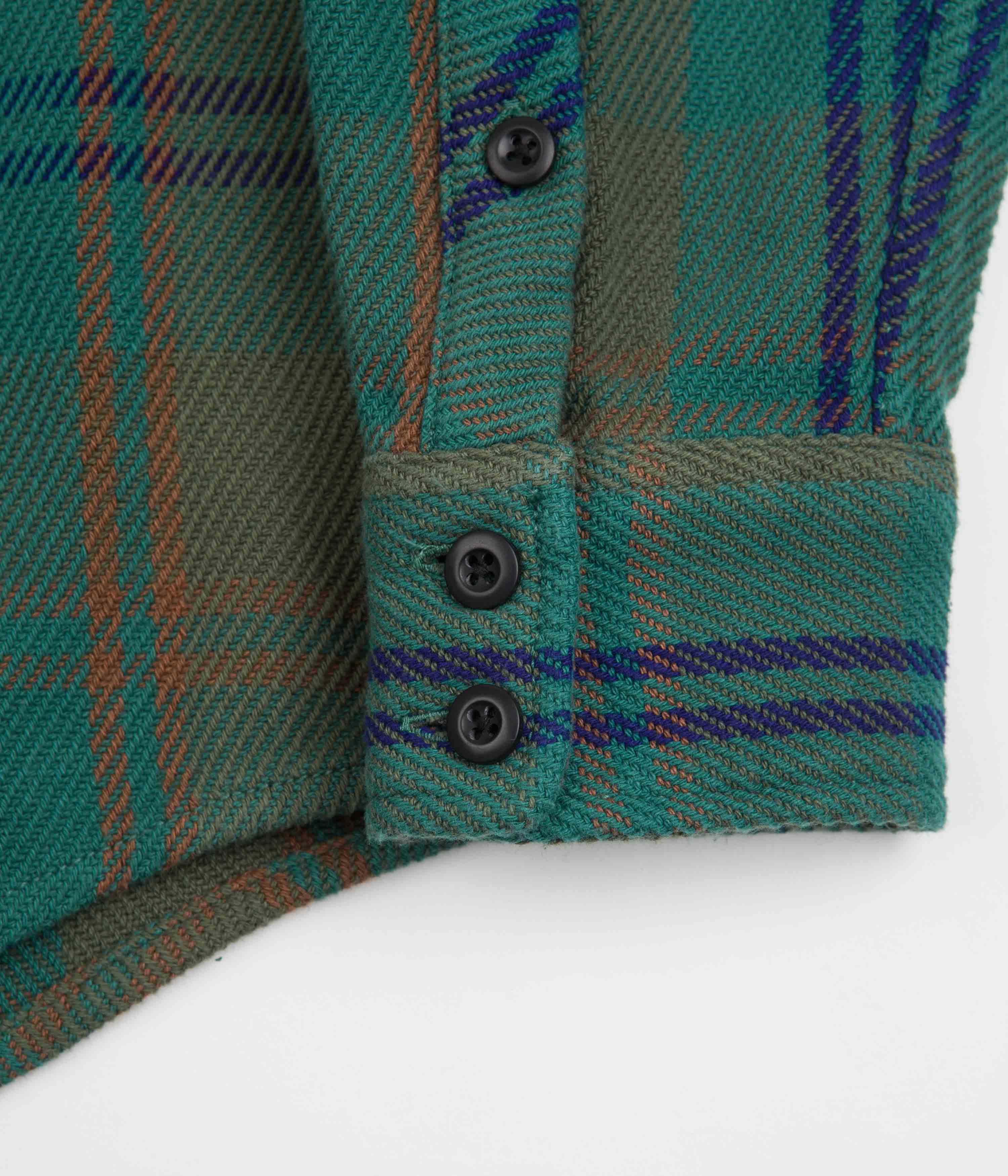 Topo Designs Mountain Heavyweight Shirt - Green / Earth Plaid | Flatspot