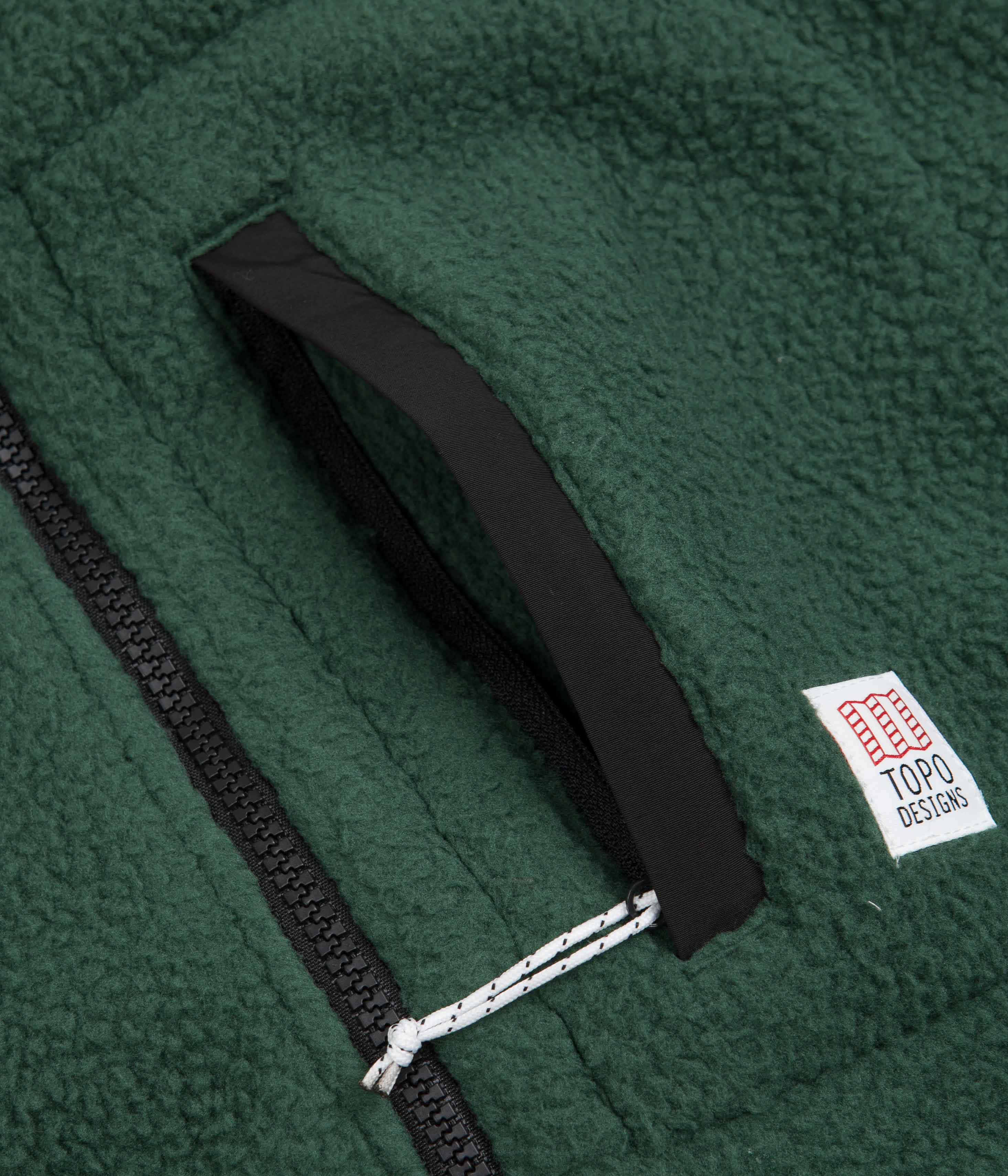Topo Designs Mountain Pullover Fleece - Forest | Flatspot
