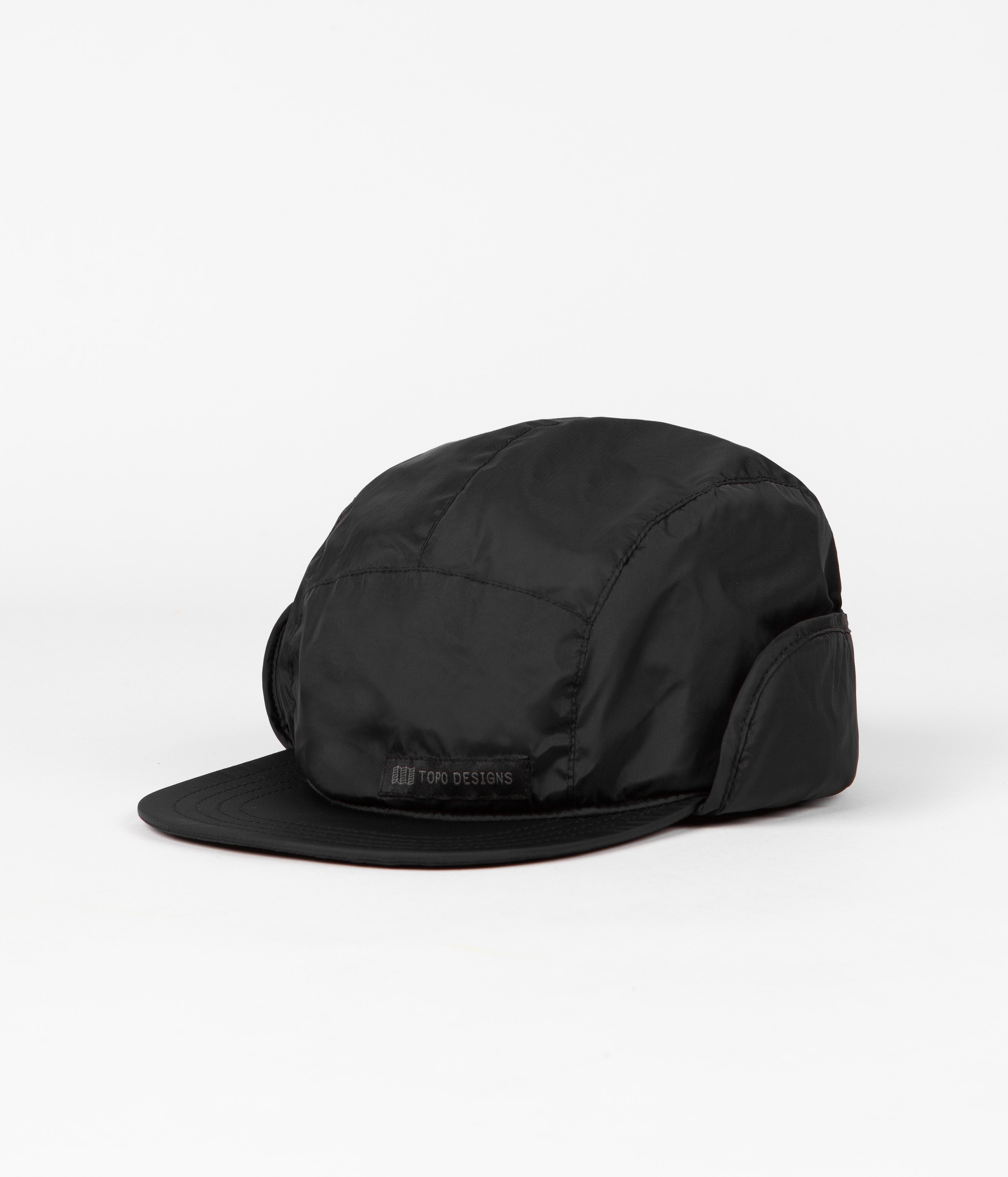 Topo Designs Puffer Cap - Black / Black | Flatspot