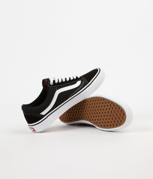 Vans Old Skool Pro Shoes Black White Flatspot