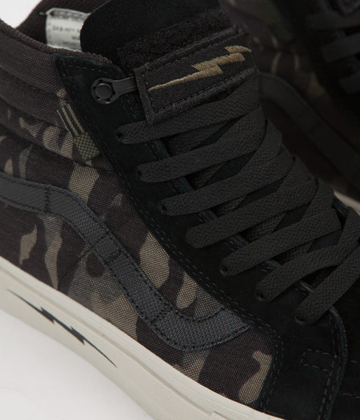 Vans Sk8-Hi Notchback (Defcon) Shoes - Black MultiCam | Flatspot
