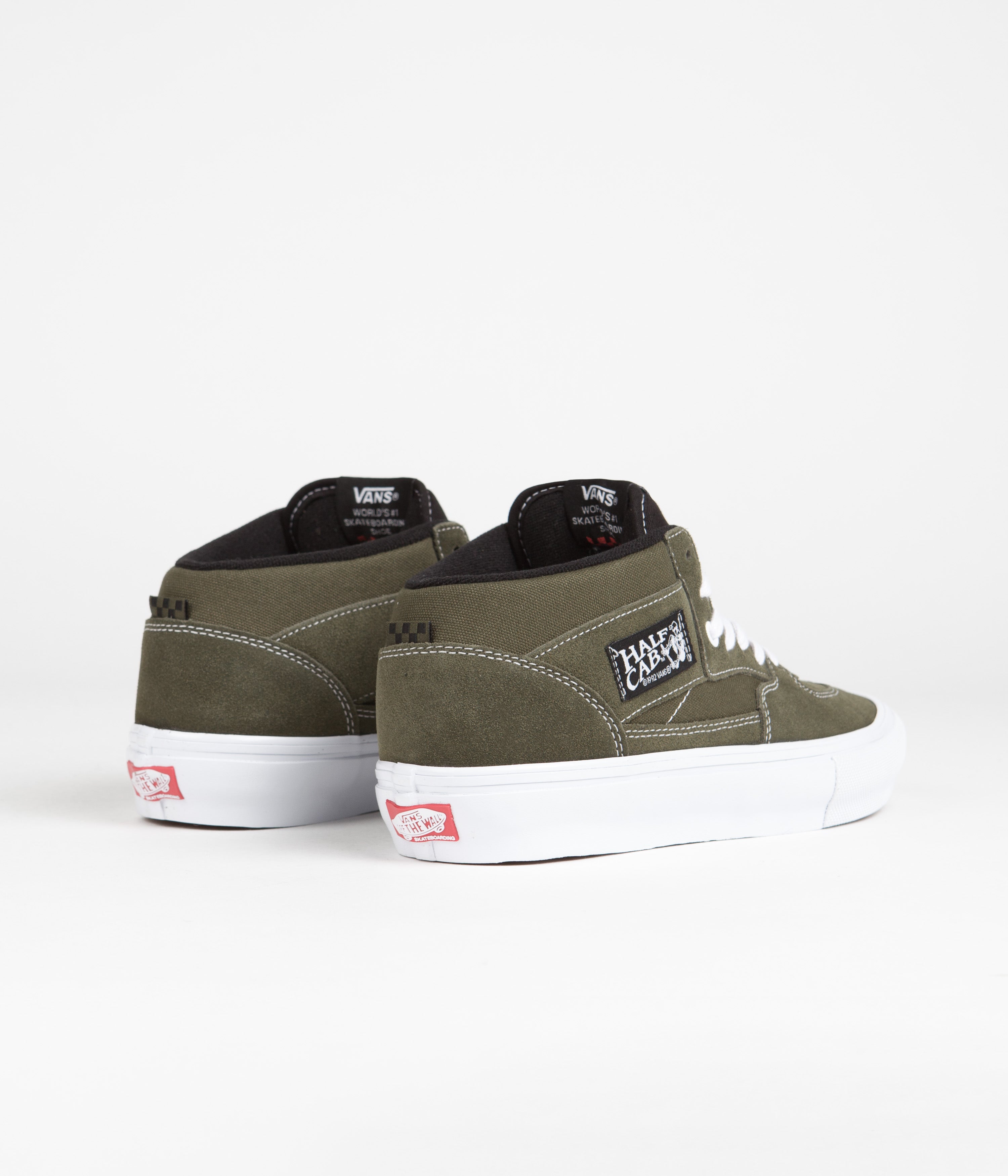 Vans Skate Half Cab Shoes - Dark Olive | Flatspot