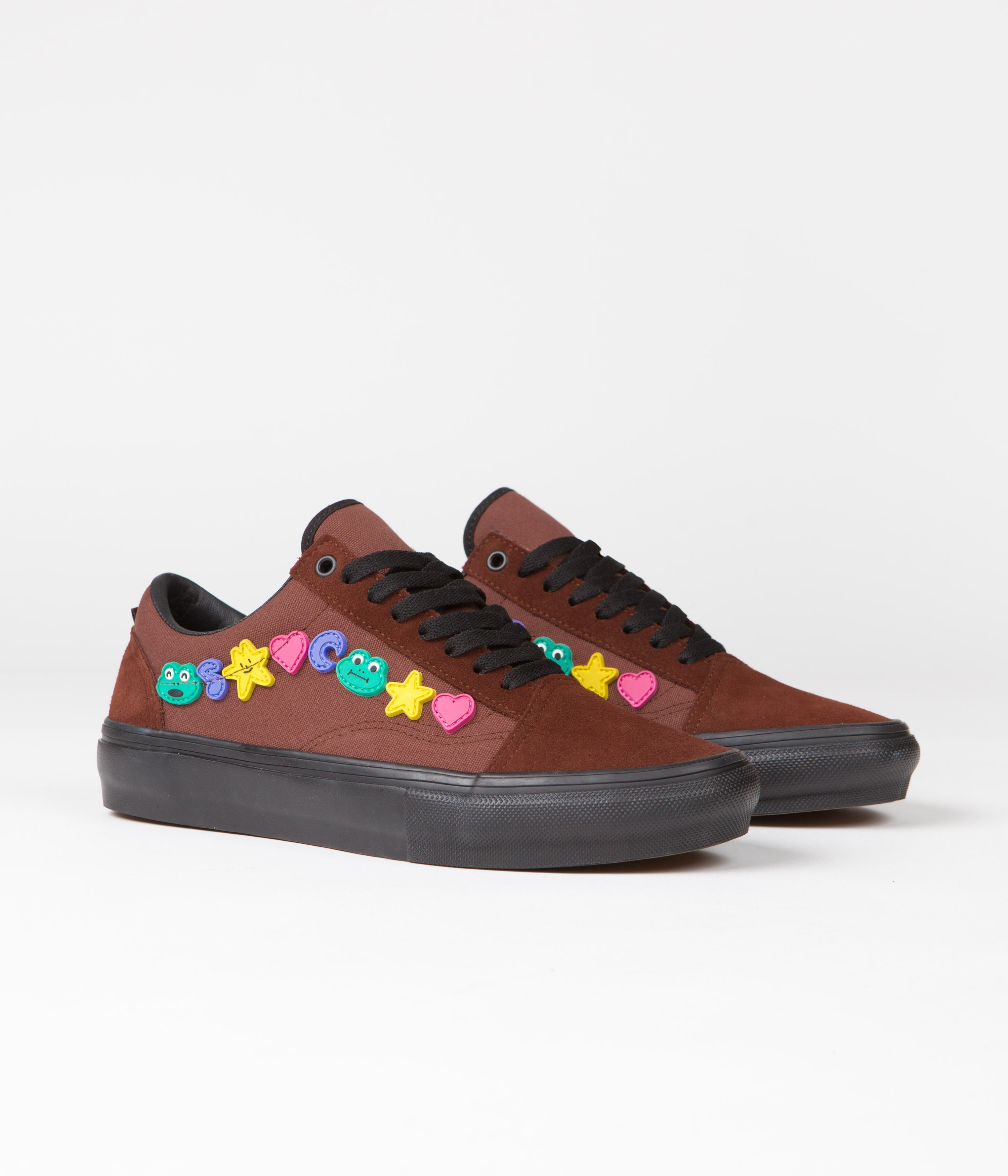 Vans Skate Old Skool Shoes - (Frog) Brown / Black | flatspot