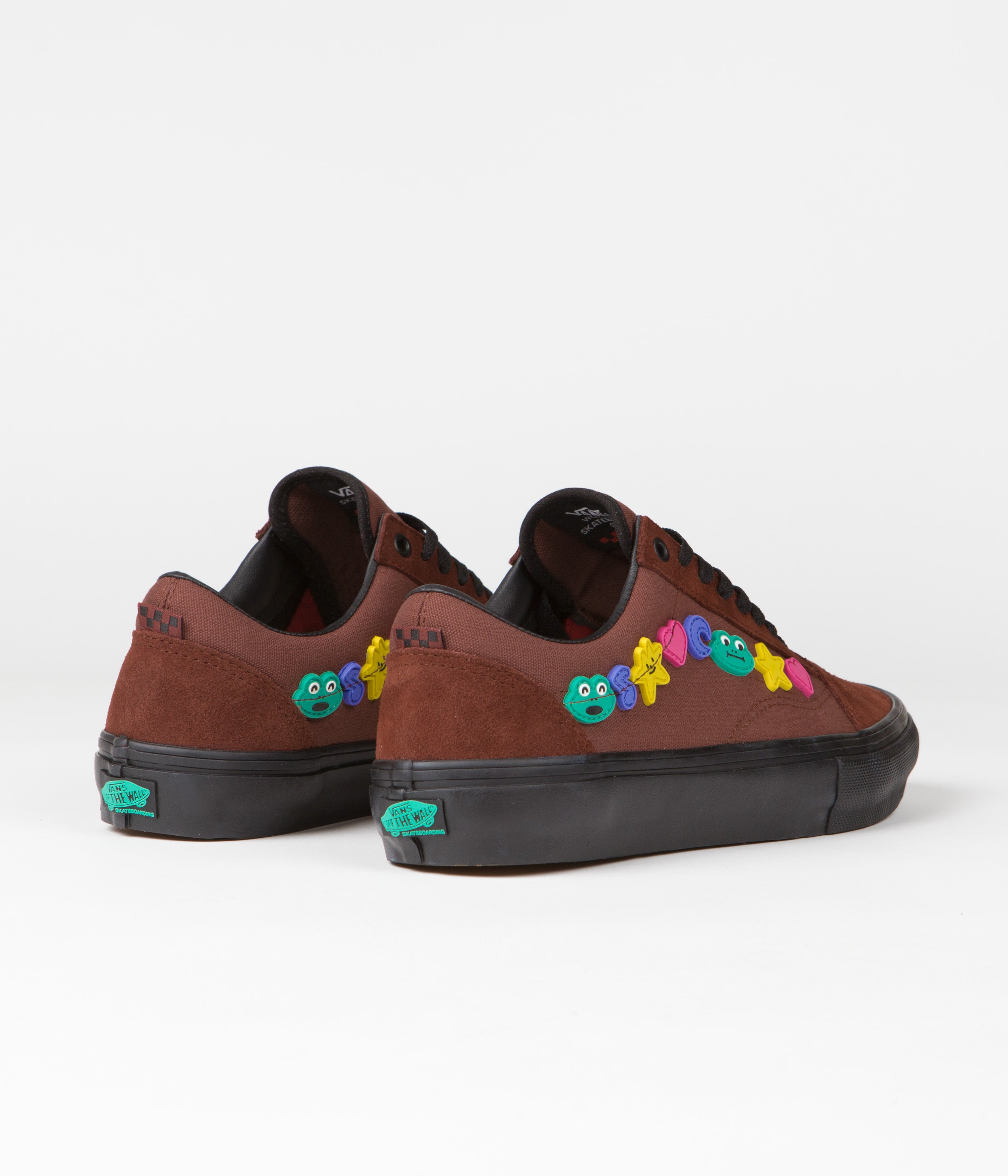Vans Skate Old Skool Shoes - (Frog) Brown / Black | Flatspot