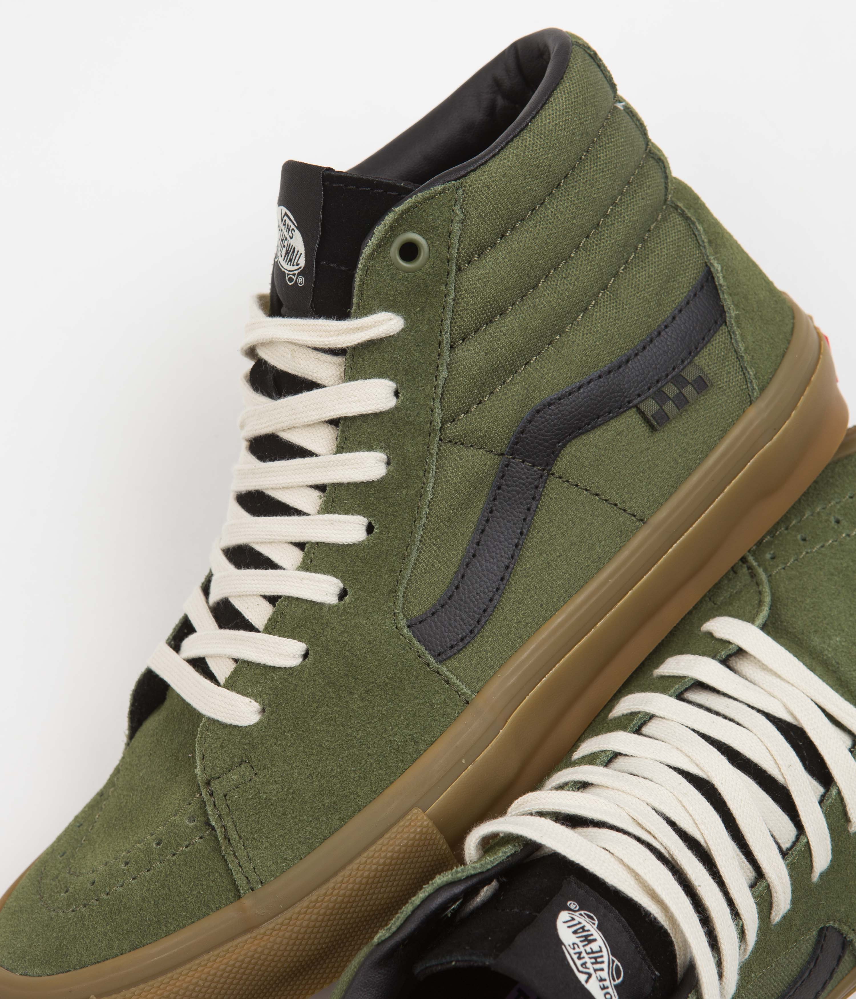 Vans Skate SK8-Hi Shoes - Green / Gum | Flatspot