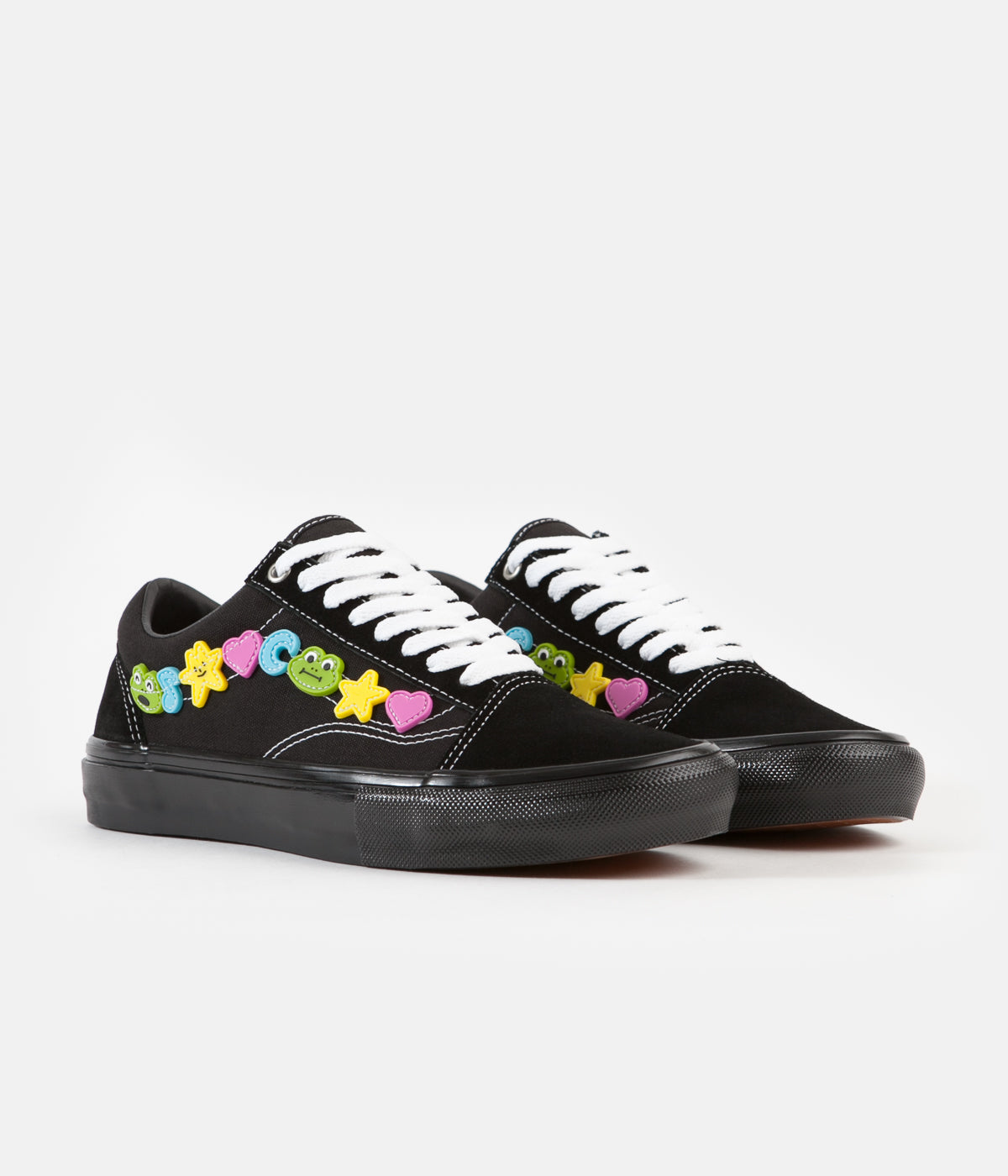 Vans x Frog Skate Old Skool Shoes - Black / Black | Flatspot