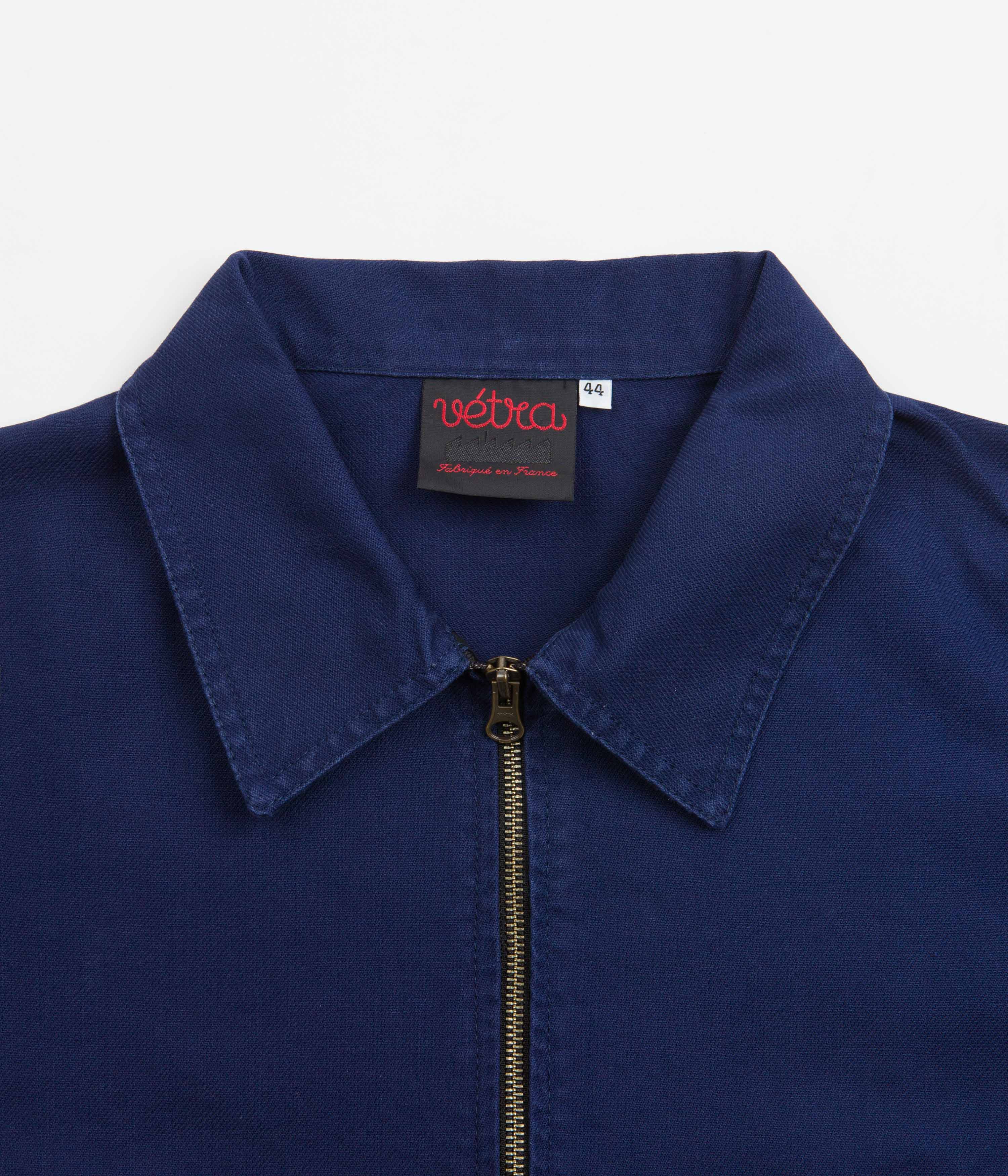 Vetra Zipped Workwear Jacket - Navy | Flatspot